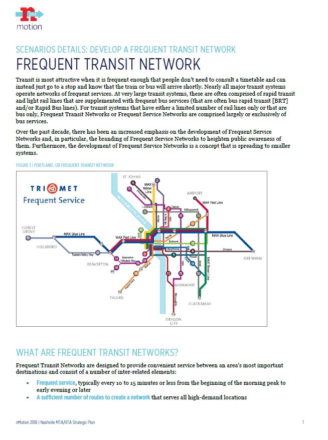 Frequent Transit Network
