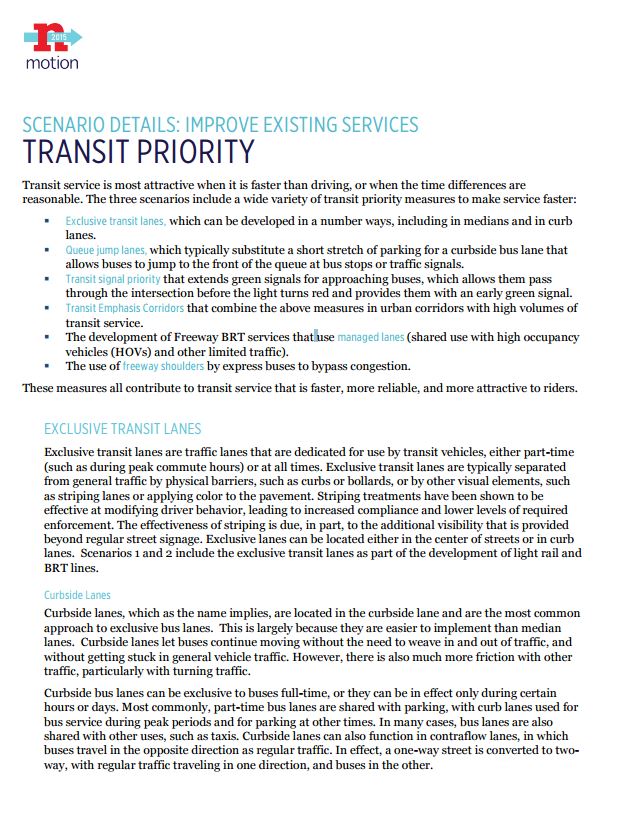 Transit Priority